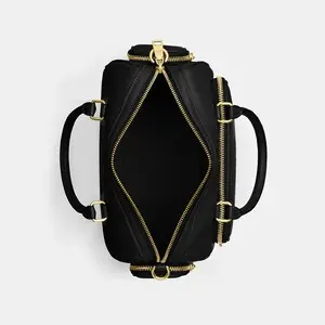 COACH OUTLET Rowan Satchel Bag With Pockets - Gold/black
