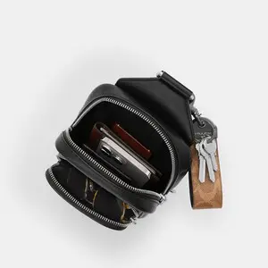 COACH OUTLET Signature Racer Sling Pack - Silver/walnut/black