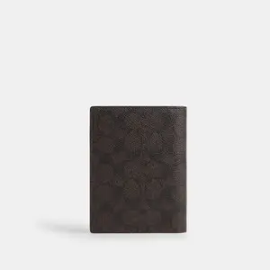 COACH OUTLET Passport Card Case In Signature Canvas With Patches