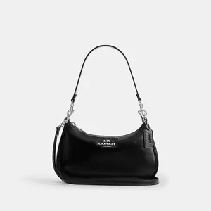 COACH OUTLET Soft Teri Shoulder Bag Silver/black