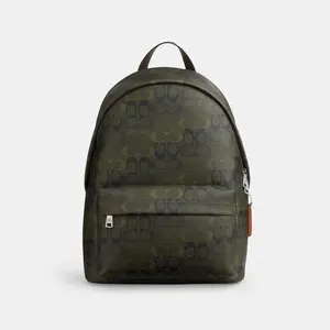 COACH OUTLET Taylor Backpack In Signature Camo Print - Green/black