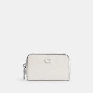 COACH OUTLET Small Zip Around Card Case - Chalk