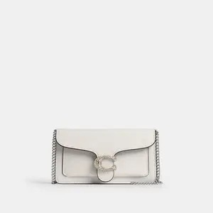 COACH OUTLET Tabby Chain Clutch - Silver/chalk