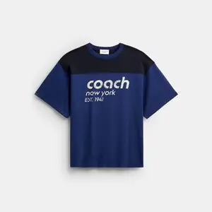 COACH Colorblocked T-shirt In Organic Cotton