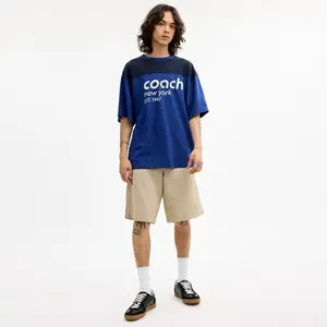COACH Colorblocked T-shirt In Organic Cotton