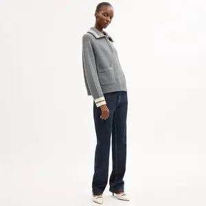 COACH Heritage C Quarter Zip Knit Polo