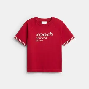 COACH Raglan Jersey T-shirt In Organic Cotton