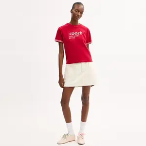 COACH Raglan Jersey T-shirt In Organic Cotton