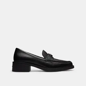 COACH Pointed Toe Loafer Shoes - Black