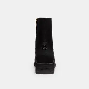 COACH Pointed Toe Block Heel Bootie - Black