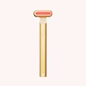 SOLAWAVE 4-in-1 Radiant Renewal® Skincare Wand With Red Light Therapy - Gold