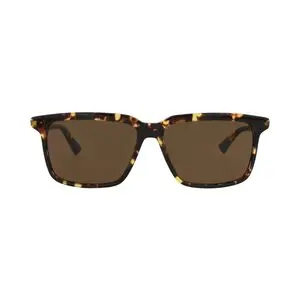Bottega Veneta Square Sunglasses 'havana - Brown