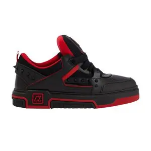 CHRISTIAN LOUBOUTIN Astroskate Spiked Sneaker Red - Black