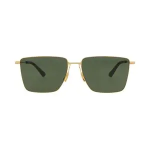 Bottega Veneta Square Sunglasses /green - Gold