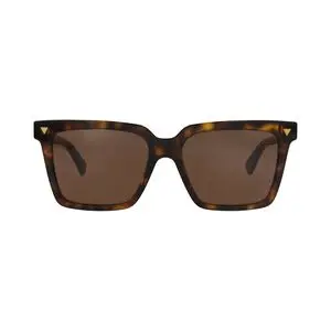 Bottega Veneta Square-frame Recycled Acetate Sunglasses 'havana - Brown