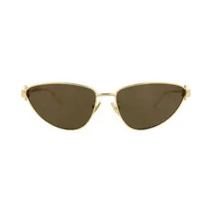 Bottega Veneta Cat Eye-frame Metal Sunglasses /brown - Gold