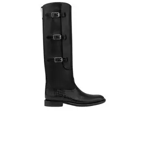Paris Texas Wmns Montana Buckle Boot 'carbone - Black