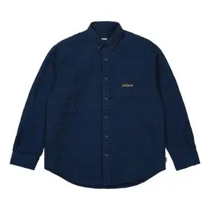 PALACE Seer Patch Oxford Shirt 'navy - Blue