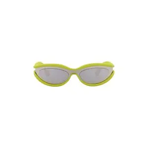 Bottega Veneta Wrap Around Sunglasses - Silver