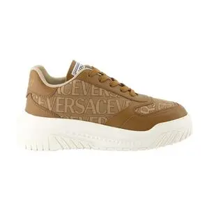 Versace Odissea Sneaker 'allover Beige - Brown