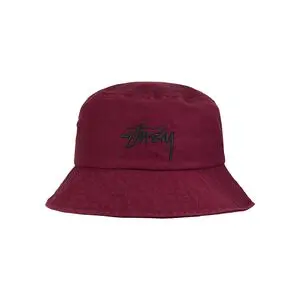 StÜssy Big Stock Bucket Hat 'burgundy - Red