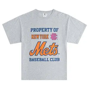 ERIC EMANUEL Ee Mets T-shirt 'heather - Grey