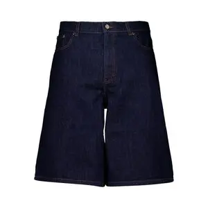 Casablanca Raw Denim Short 'indigo - Blue