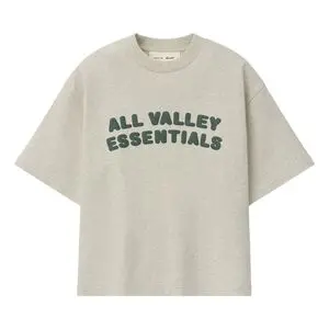 Fear Of God Merch Tee Boxy Fit 'vanilla Heather - Grey