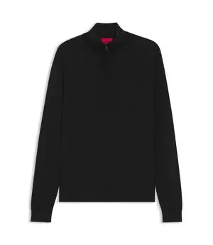 Hugo Merino Wool Quarter-zip Pullover