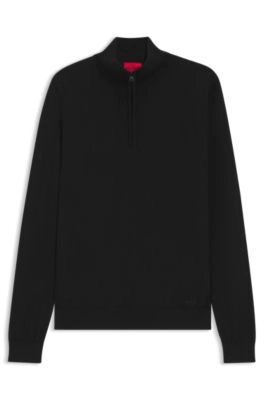 Hugo Merino Wool Quarter-zip Pullover