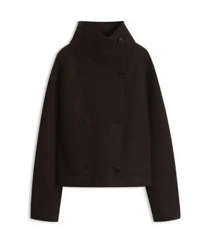 BOSS Relaxed-fit Coat With Two-tone Texture