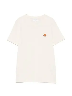 Maison Kitsuné Fox Head Cotton T-shirt - Beige