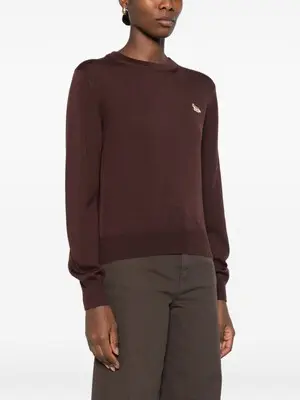 Maison Kitsuné Baby Fox Wool Crewneck Jumper