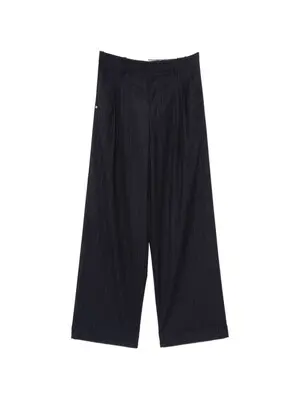 WHITE SAND Wide-leg Trousers