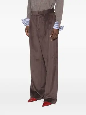 WHITE SAND Wide-leg Trousers