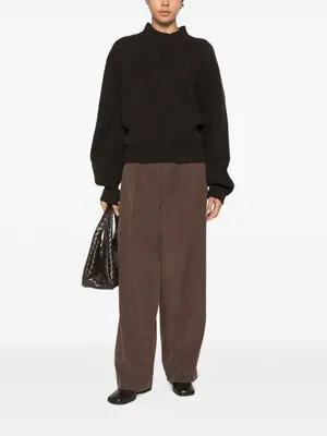 WHITE SAND Wide-leg Trousers