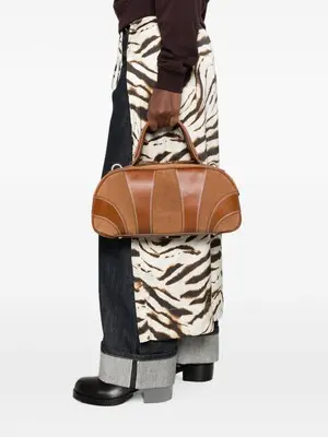Dries Van Noten Leather Tote Bag - Brown