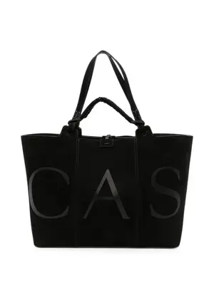 Casadei Leather Tote Bag - Black