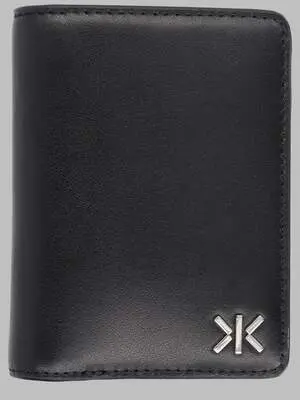 Kenzo Cow Leather Wallet With Cotton Lining - Black