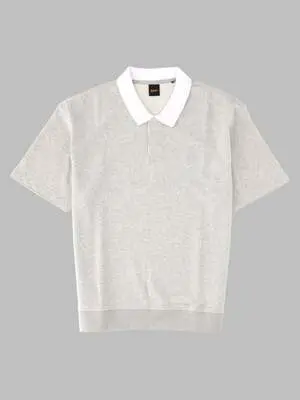 BOSS 100% Cotton Polo Shirt - Grey