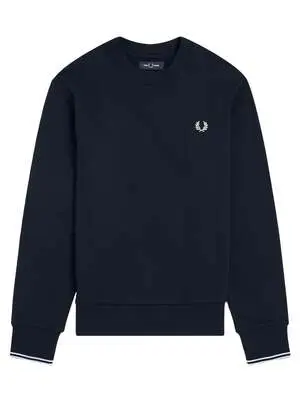 Fred Perry Cotton Sweatshirt - Blue
