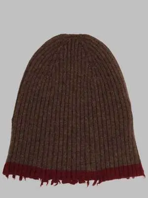 UMA WANG 100% Cashmere Hat - Brown