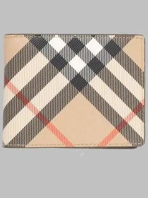 Burberry Textured Wallet - Beige