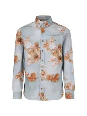 VIVIENNE WESTWOOD Cherub Print Long Sleeve Button-up Shirt - Multicolor
