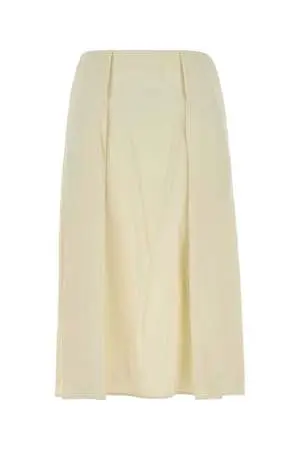 JIL SANDER Skirt 151 In Acetate-viscose With Viscose Lining - Cornsilk