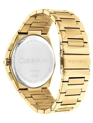 Calvin Klein Skeleton Dial Chronograph Bracelet Watch - Grey