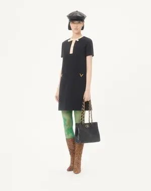 Valentino Garavani Crepe Couture Short Dress