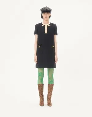 Valentino Garavani Crepe Couture Short Dress