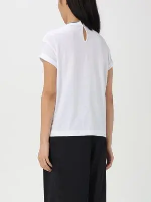 Brunello Cucinelli Embellished Crewneck T-shirt - White
