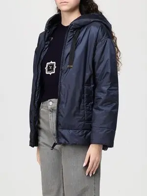 Max Mara Polyester Hooded Puffer Jacket - Blue